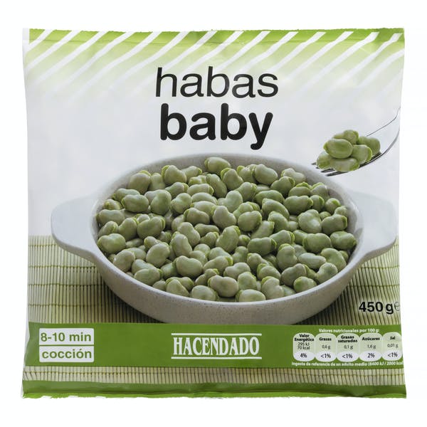 Haba baby ultracongelada Hacendado -【2024】