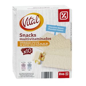 Precio de DIA VITAL snack bañado en chocolate blanco multivitaminado ...